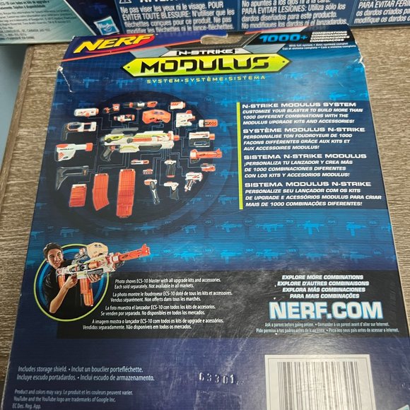 Nerf | Toys | Nerf Modulus Ion Fire Blaster Soft Dart Gun Kids Rifle ...